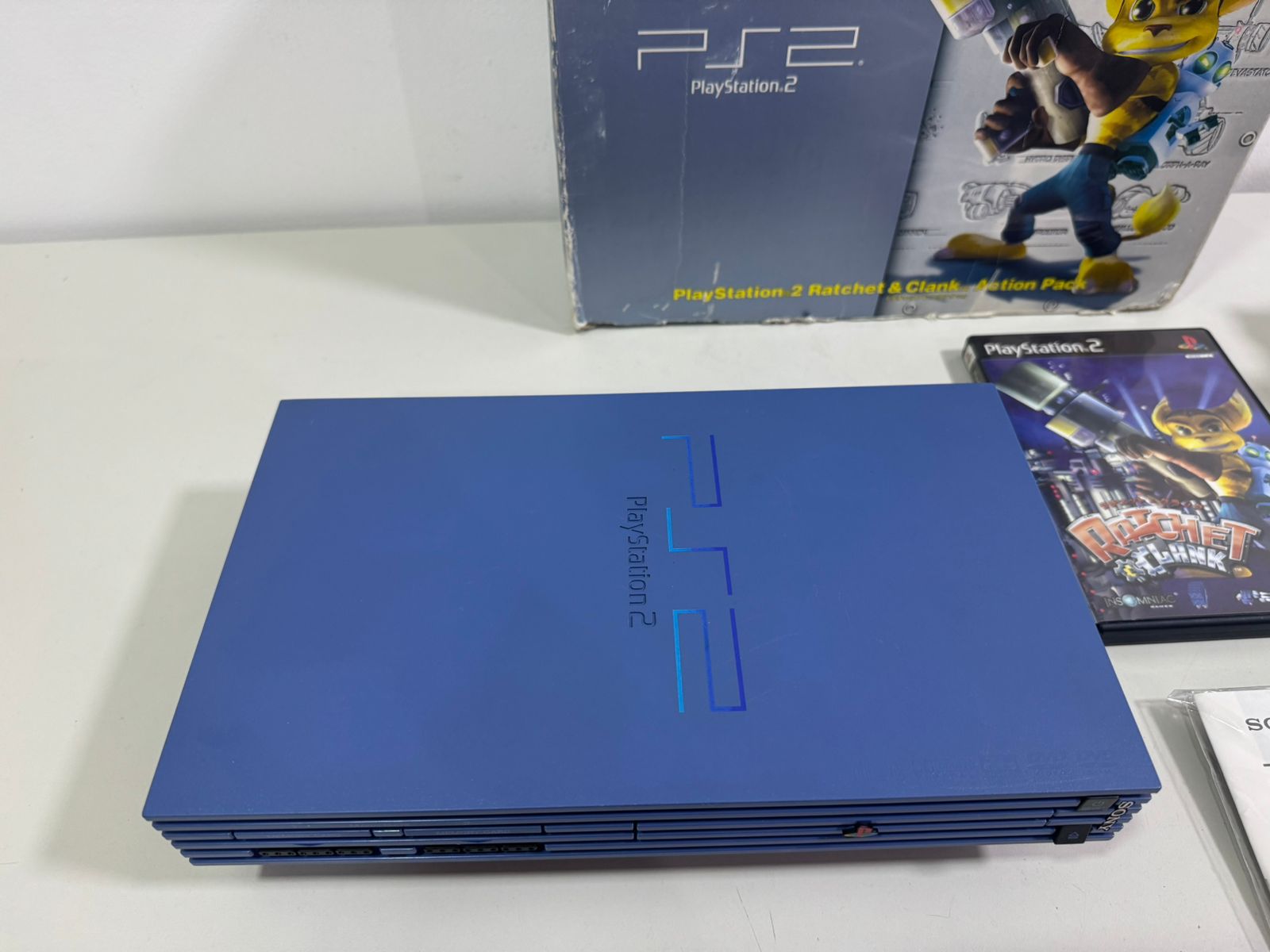Console Playstation 2 Fat Edição Ratchet E Clank Toys Blue Japonês ...