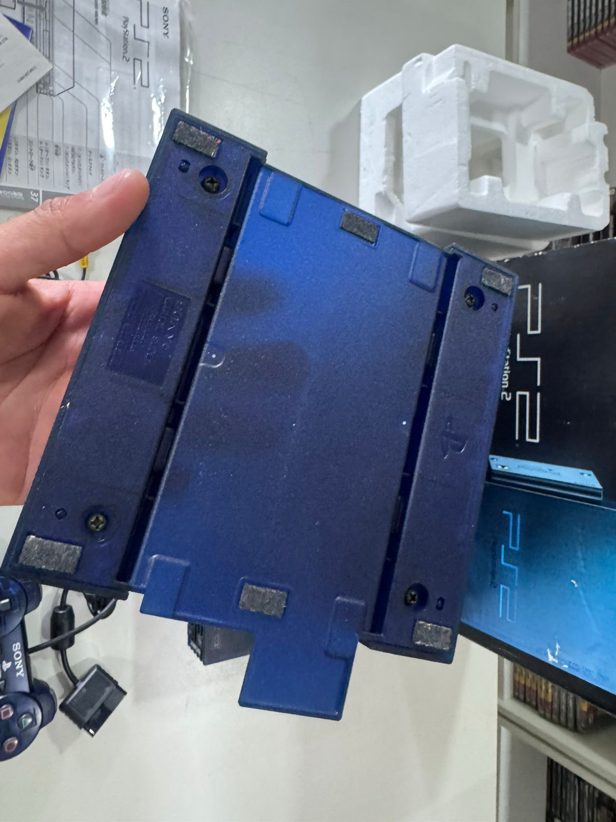 Console Sony Playstation 2 Fat Midnight Blue BB Pack SCPH-50000 - PS2 ...