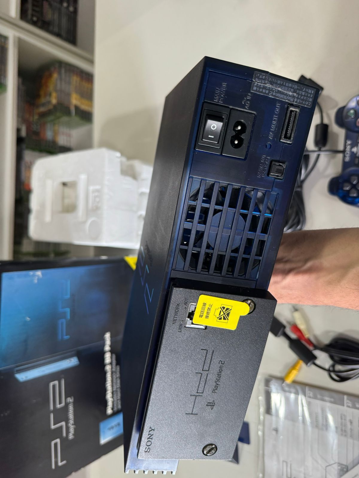 Console Sony Playstation 2 Fat Midnight Blue BB Pack SCPH-50000 - PS2 ...