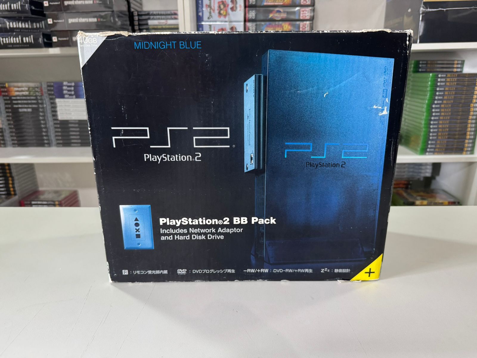 Console Sony Playstation 2 Fat Midnight Blue BB Pack SCPH-50000 - PS2 ...