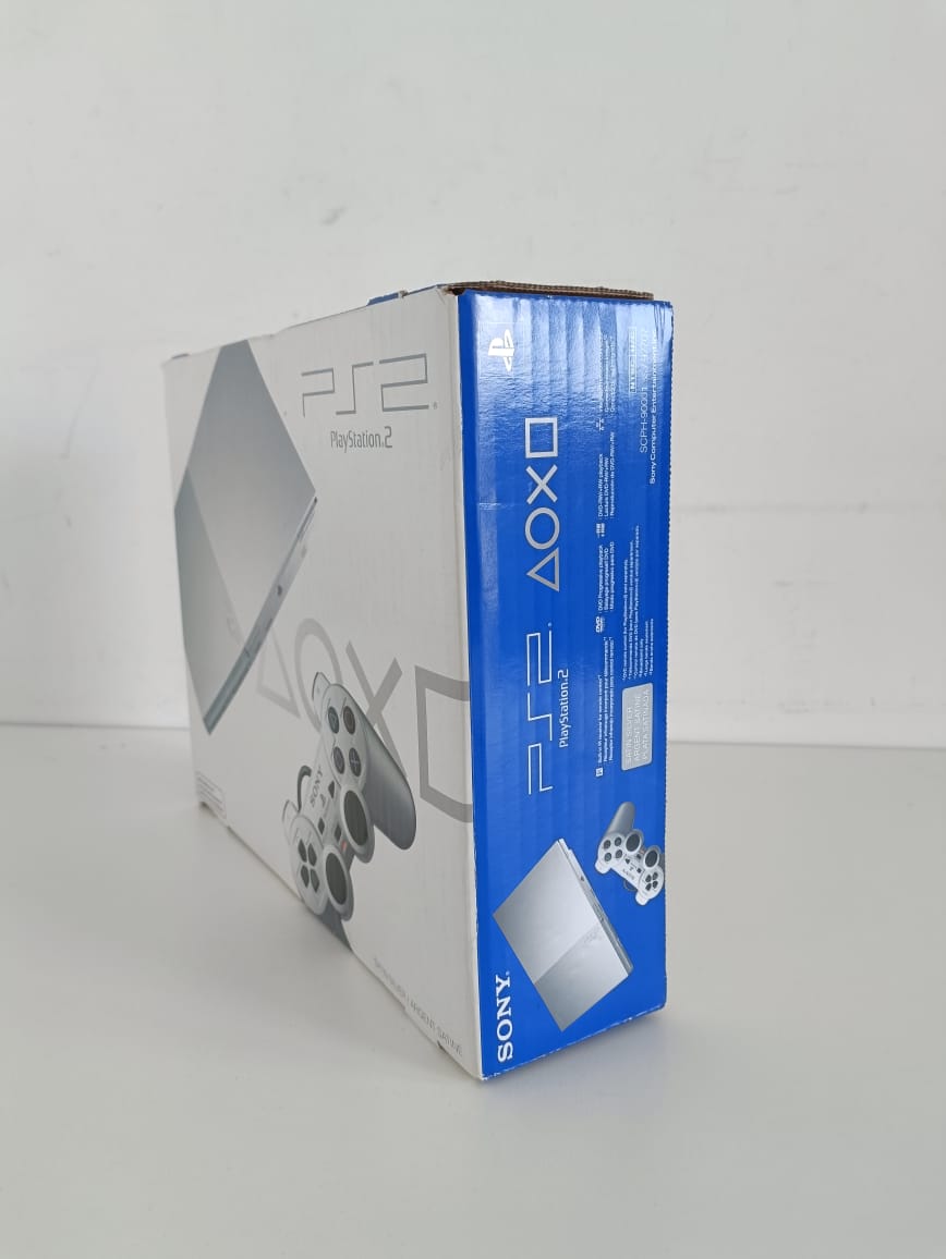 Console Playstation 2 Slim Satin Silver Americano SCPH-90001 Novo ...