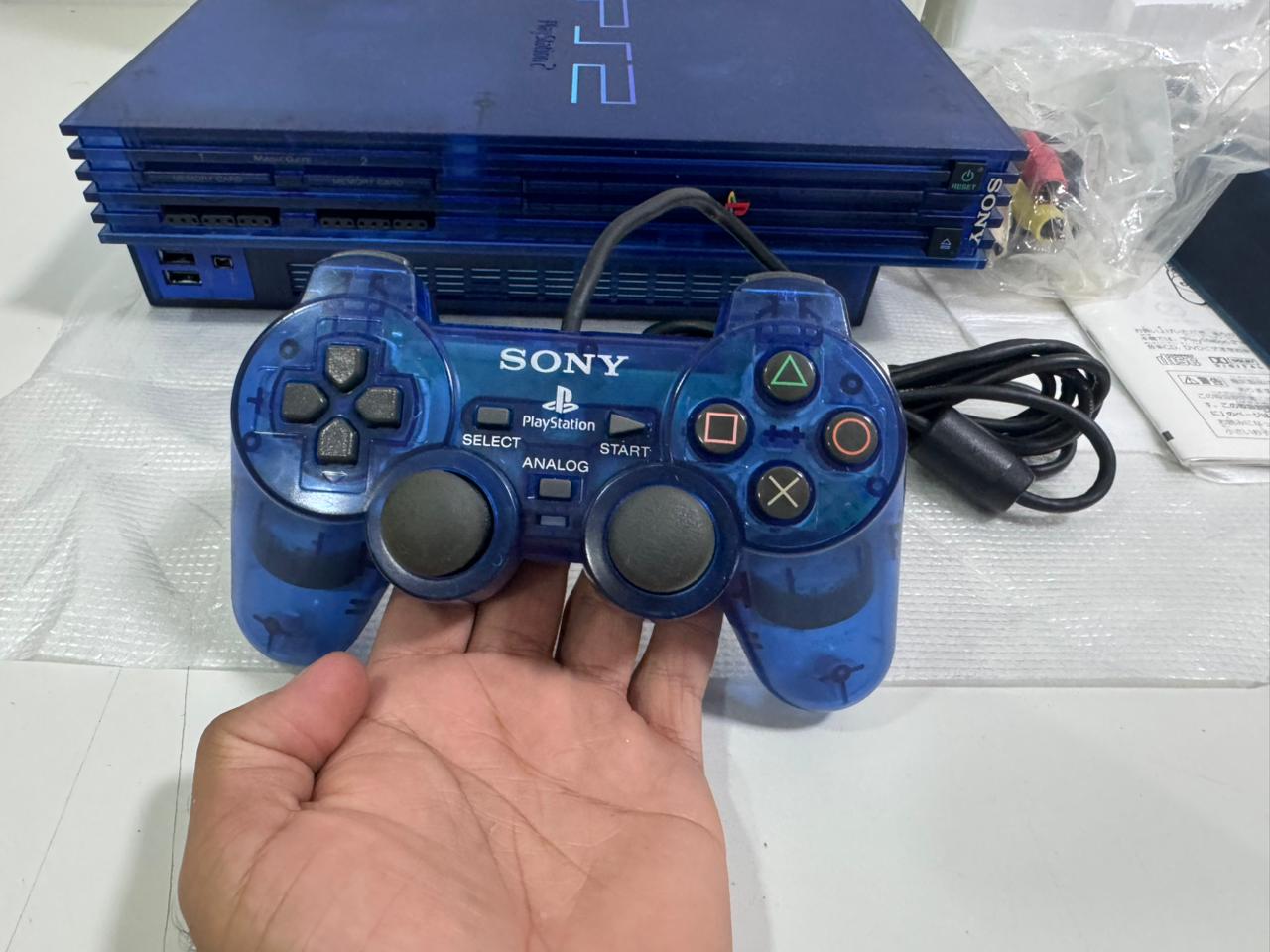 Console Playstation 2 Fat Edição Ocean Blue SCPH-37000 - PS2 FAT - www ...