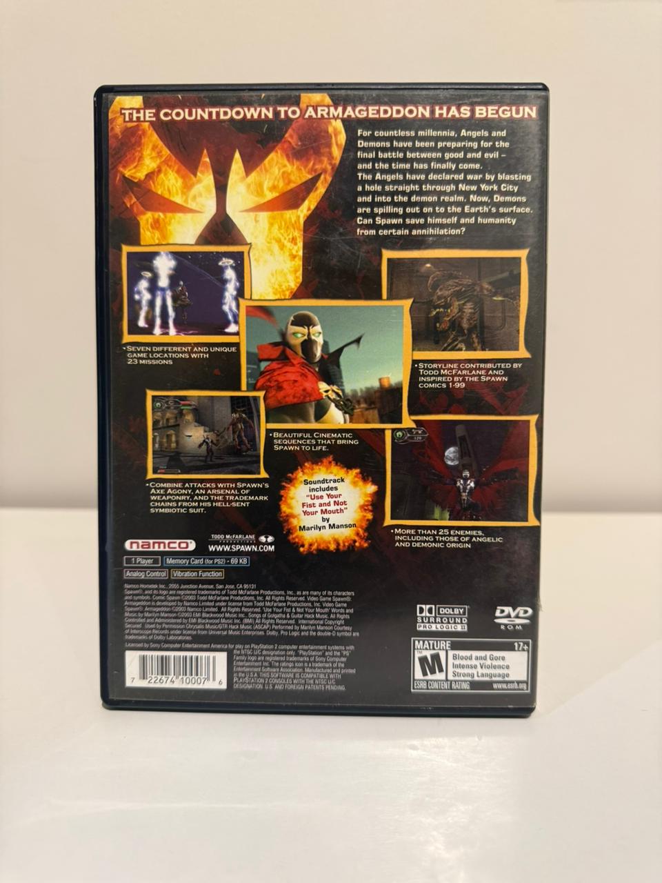 Spawn Armageddon PS2 Original Americano (Usado) - www.maicongames.com.br