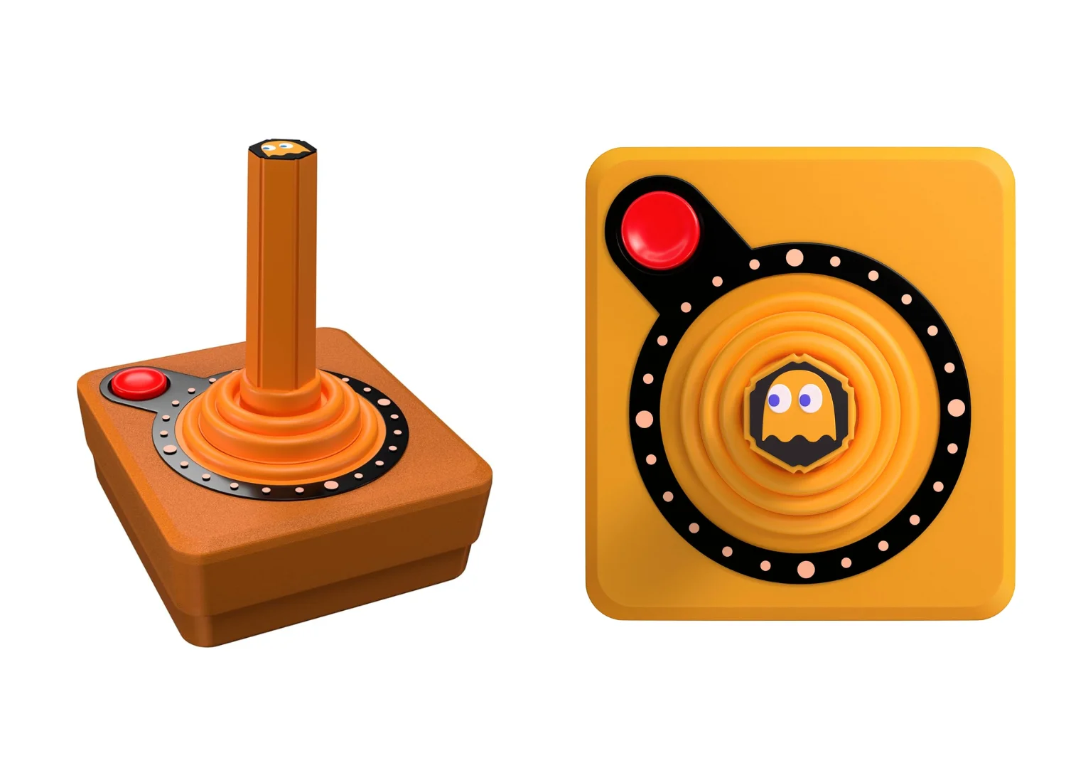 Controle Joystick Atari CX40+ Ghost Edition CLYDE (Orange) - Controle ...