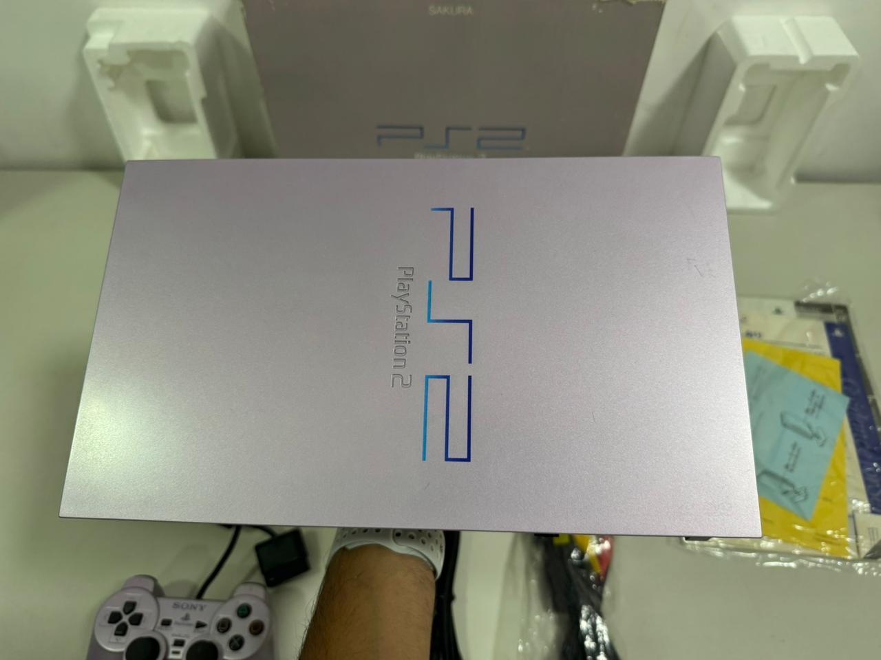 Console Playstation 2 Fat Edição Sakura SCPH-50000 - PS2 FAT SAKURA ...