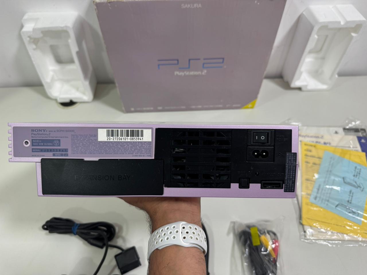 Console Playstation 2 Fat Edição Sakura SCPH-50000 - PS2 FAT SAKURA ...