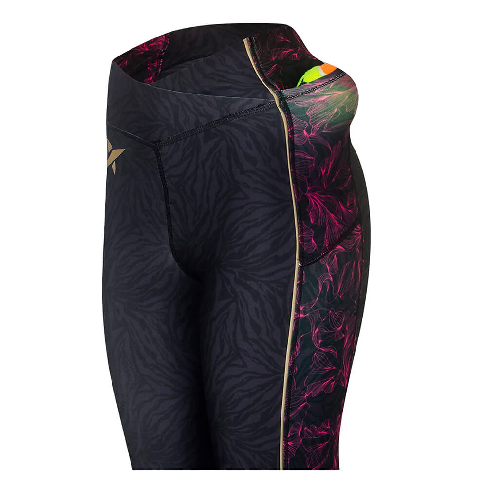 Legging Drop Shot Nicole 2.0 Preto/Rosa - Winner Raquetes