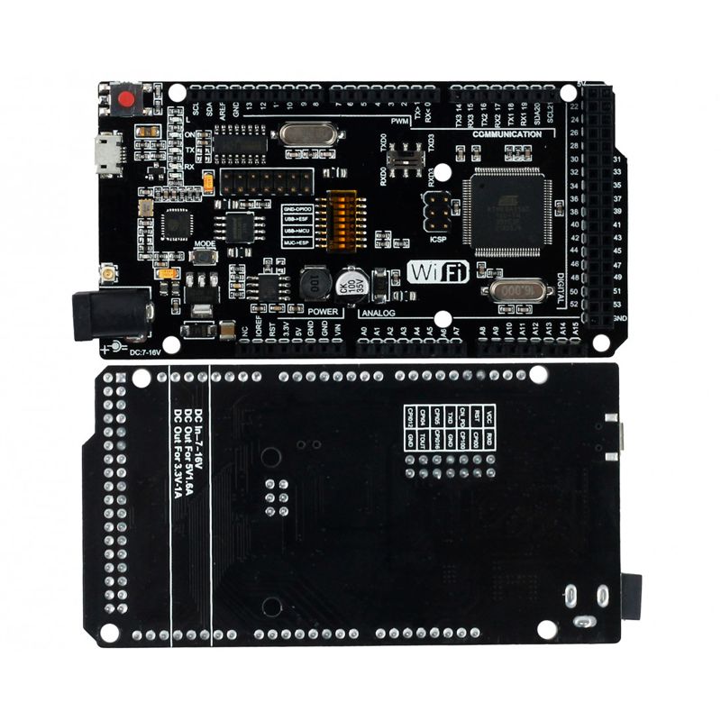 Arduino Mega 2560 com WiFi ESP8266 Integrado | Baú da Eletronica - Baú ...