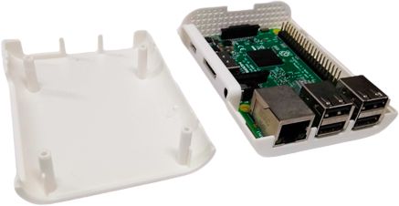 Case Raspberry Pi 2 3 B B+ Branco | Baú da Eletrônica - Baú da ...