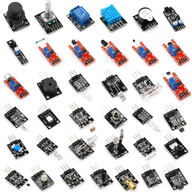 Kit com 37 Módulos e Sensores Para Arduino | Baú da Eletrônica - Baú da ...