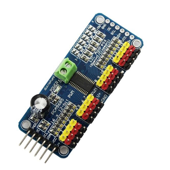 Módulo PWM PCA9685 I2C 16 Canais para Servo Motor | Baú da Eletrônica - Baú da Eletrônica ...