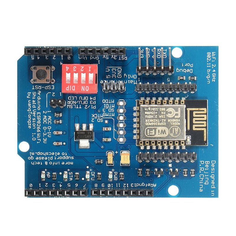ESP8266 ESP12e Shield WiFi Arduino | Baú da Eletrônica - Baú da ...