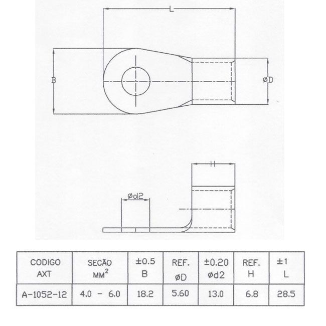 Terminal Olhal Sem Isolação 6mm M12 (A-1052-12) | Baú da Eletrônica ...