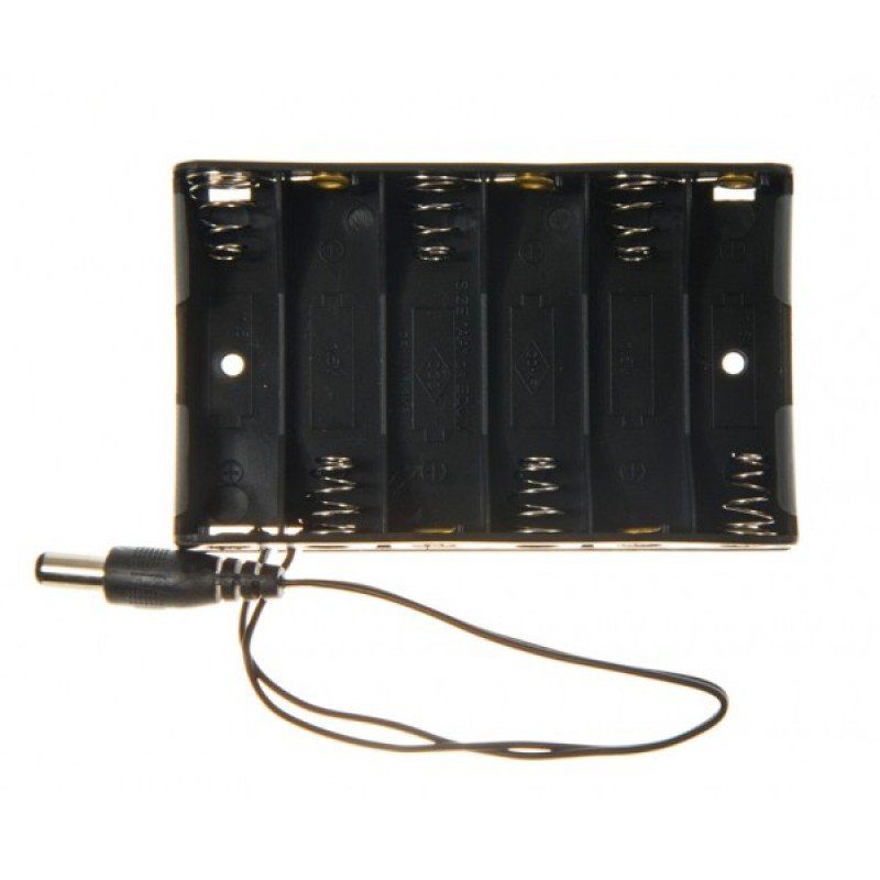 Suporte para 6 pilhas AA com Plug P4 para Arduino | Baú da Eletrônica ...