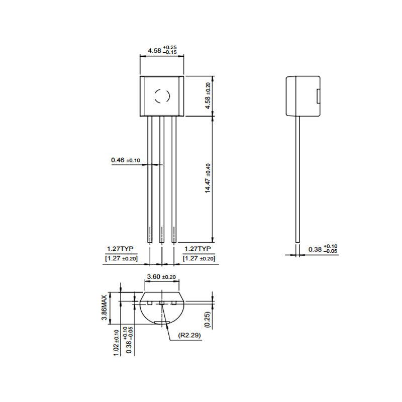 Transistor PNP BC557 - Baú da Eletrônica - Componentes Eletrônicos