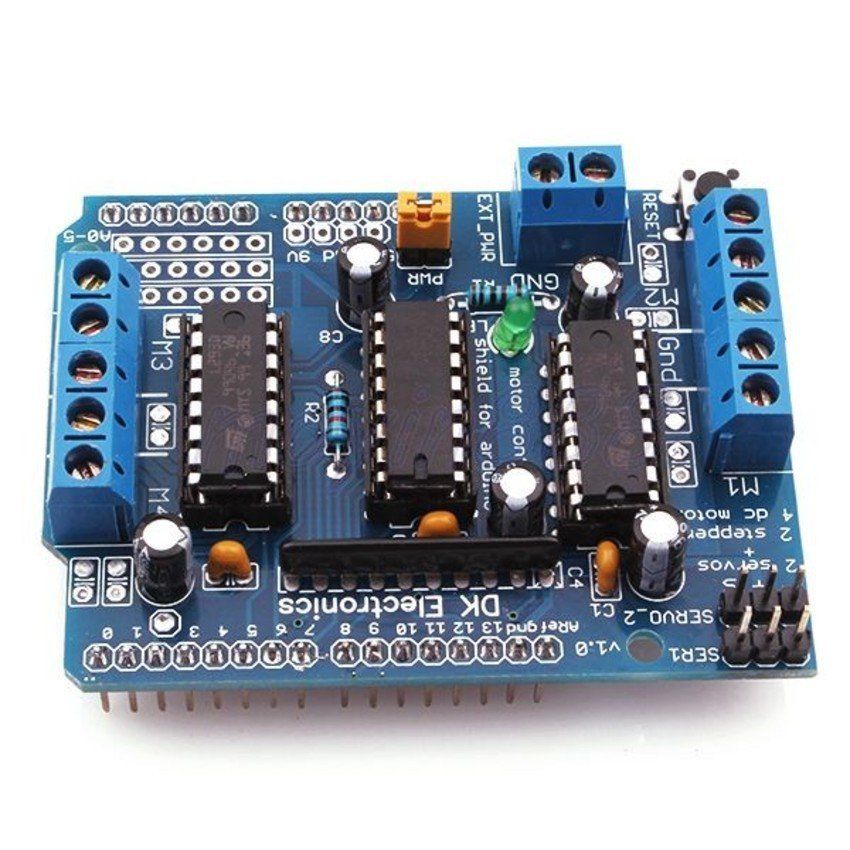Motor Shield L293D - Driver Ponte H para Arduino | Baú da Eletrônica ...