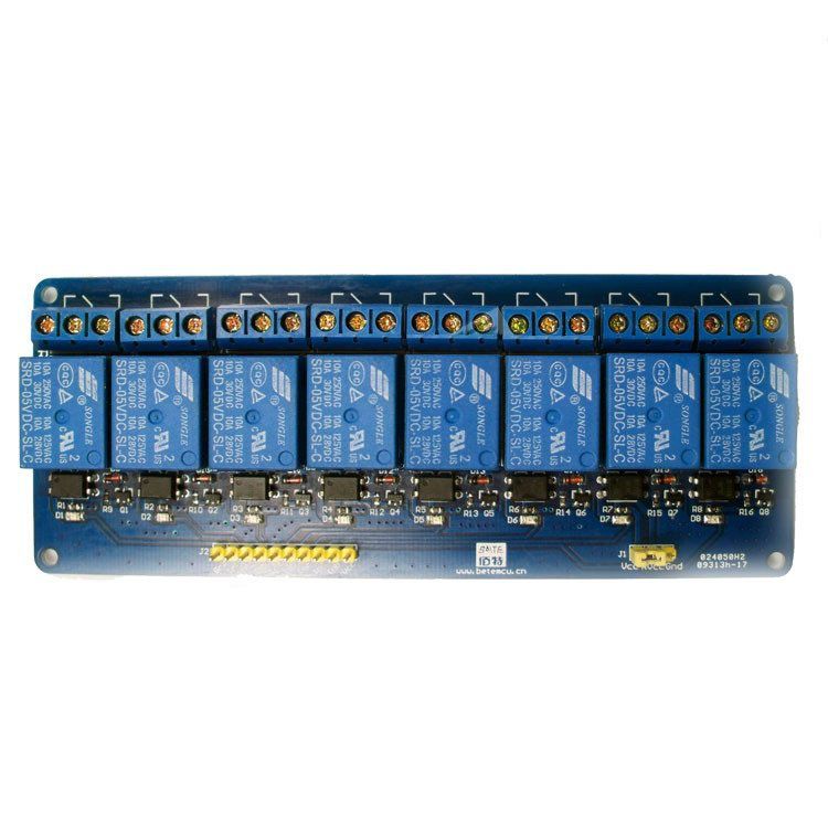 Módulo Relé 5V - 8 canais | Baú da Eletrônica - Baú da Eletrônica ...