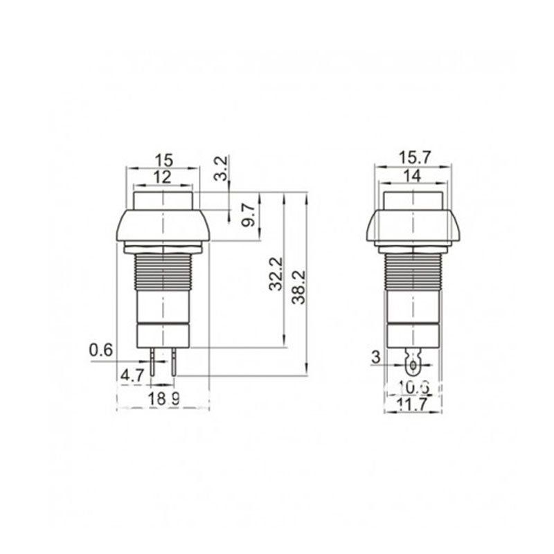 Chave Táctil PBS-11B Sem Trava Azul - Baú da Eletrônica - Componentes ...