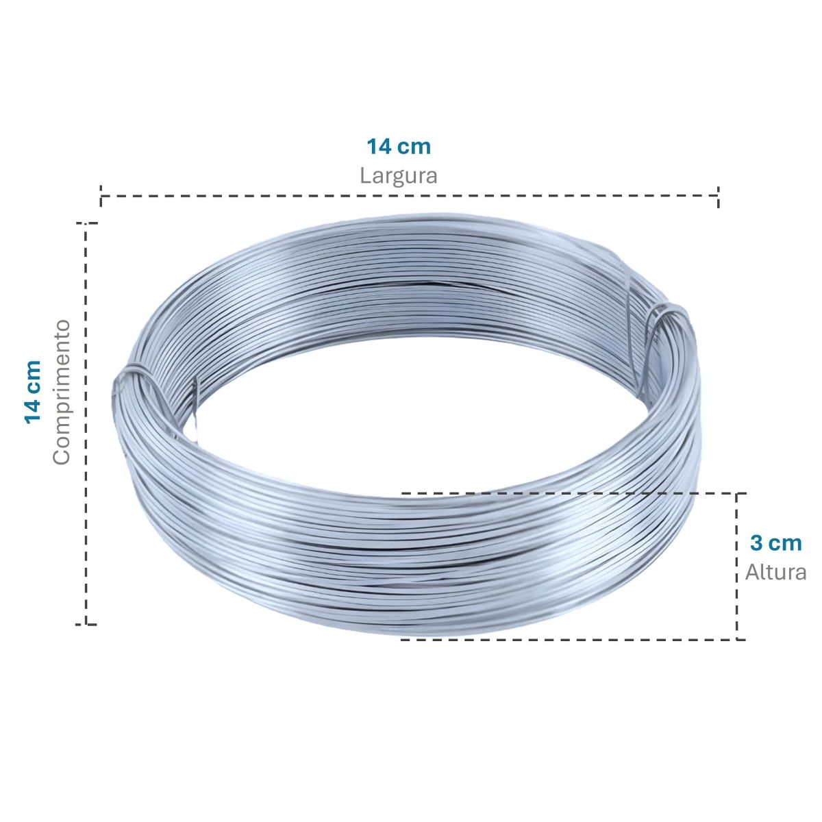 Kit 10kg Arame Galvanizado BWG 18 Fio 1,24mm allflex 10x1kg - LUP PLACE
