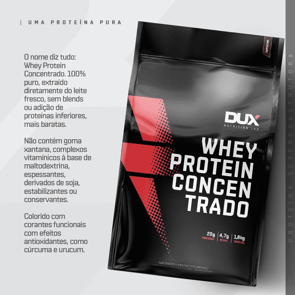 Whey Protein Refil Concentrado 1,8kg - Dux Nutrition Lab - Expert ...