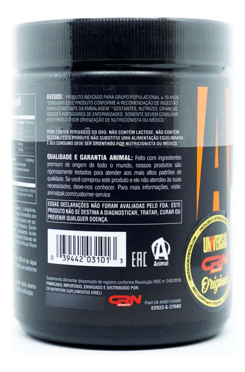 Preworkout Animal Rage XL - Universal - Expert Suplementos São Luís ️ ...