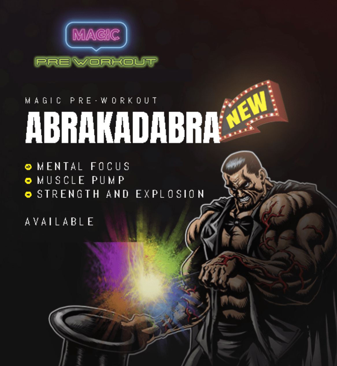 Abrakadabra Magic Pré Workout 180g - Maxeffect - Expert Suplementos São ...