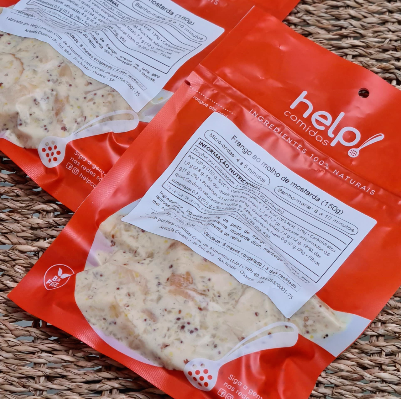 Frango ao molho de mostarda - 150g - Help Comidas