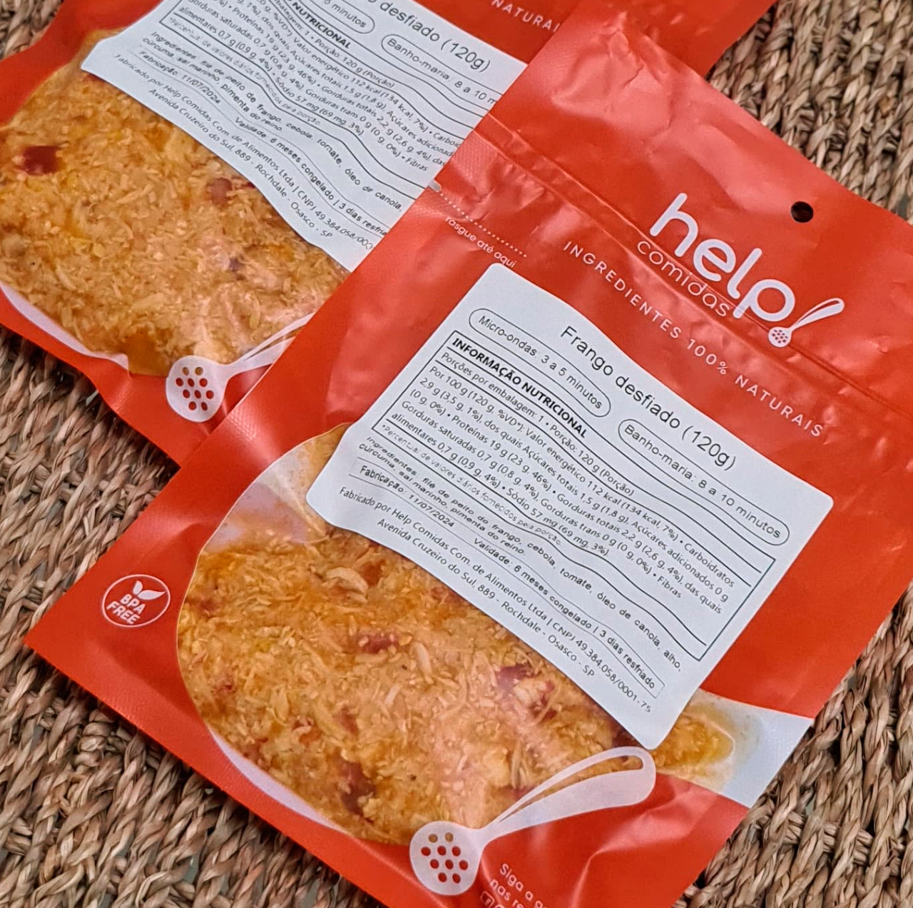 Frango desfiado - 150g - Help Comidas