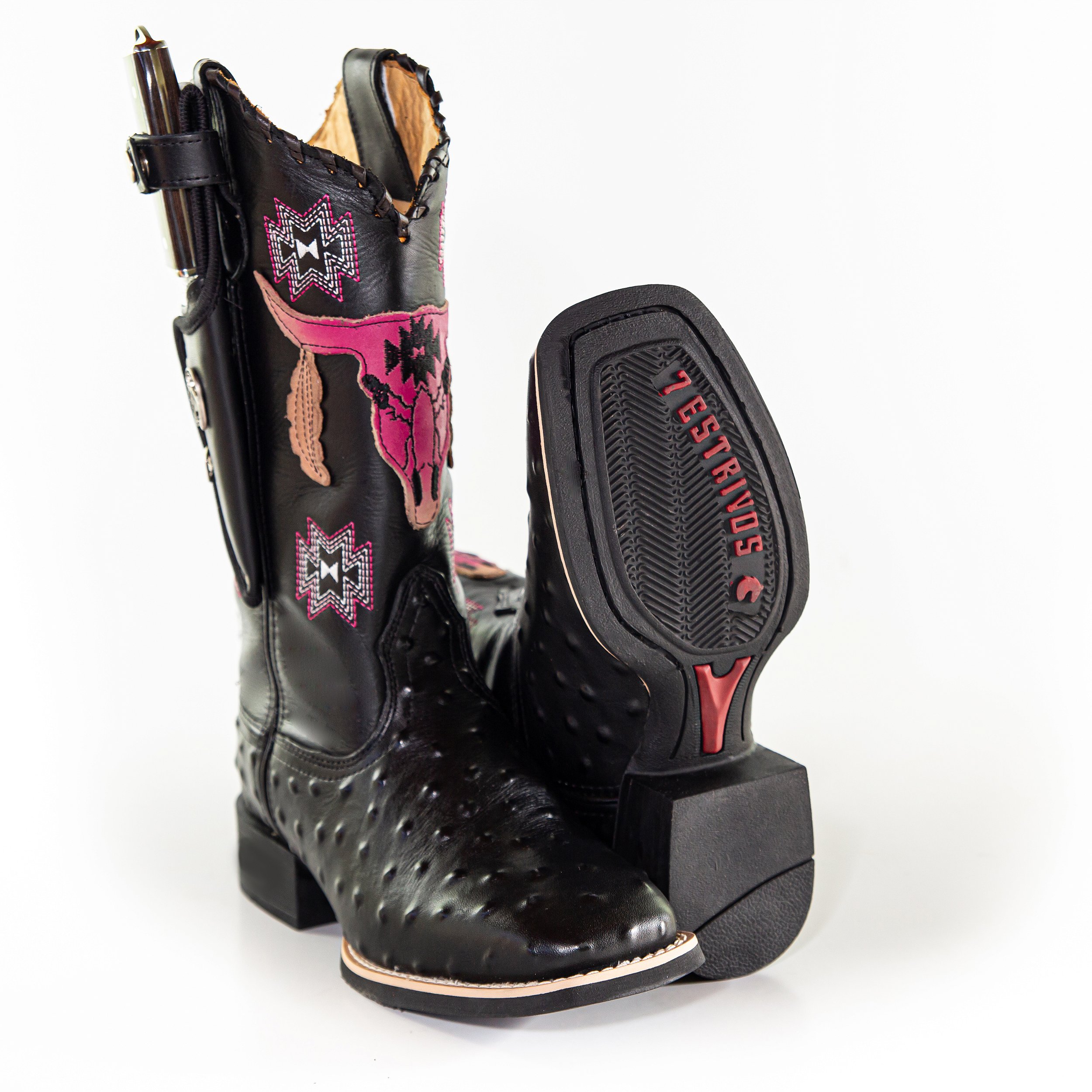 Bota Texana Touro Rosa Bainha e Faca - Botas Texanas - Ofertas em Loja ...