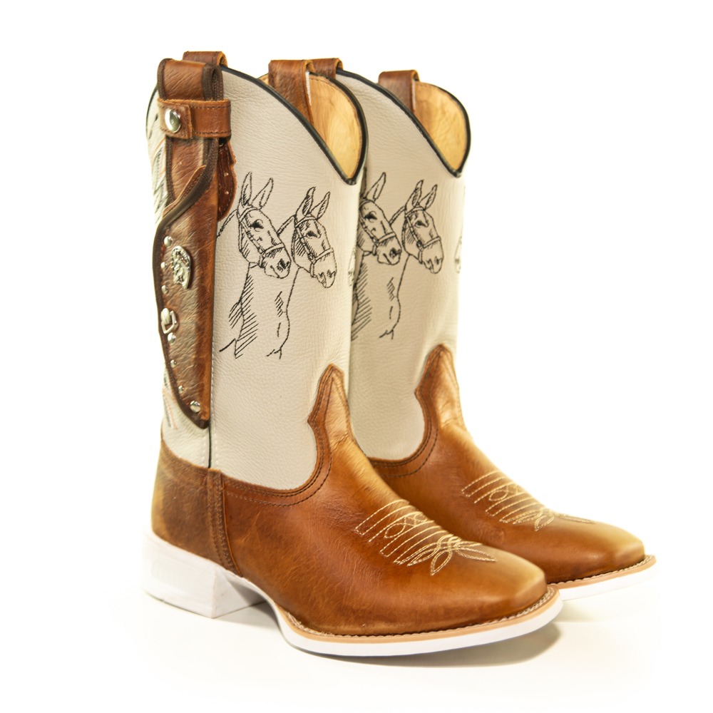 Bota Muladeiros com Bainha Faca Retiravel Sola Branca - Botas Texanas ...