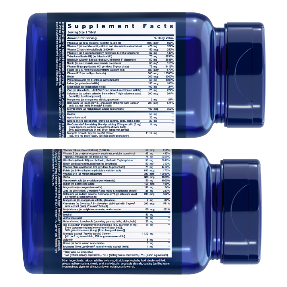 Multivitamínico One Per Day 60 Tabletes Life Extension - Suplelive