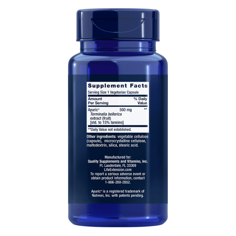 Controle de Ácido Úrico (Uric Acid Control) 60 Cápsulas Life Extension ...