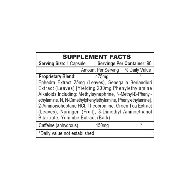 Stimerex Hardcore 90 Cápsulas Hi-Tech Pharmaceuticals - Suplelive