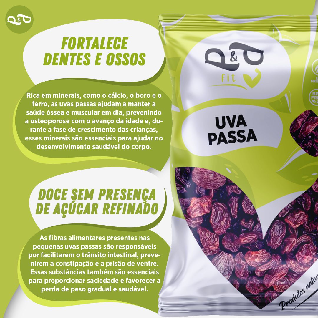 Uva Passa Preta sem Semente - P&P - P&P Fit - A sua loja de Produtos ...