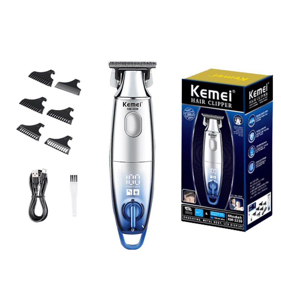 Maquina de Cortar Cabelo Prof. Kemei Km 1763 + Acabamento km 3230 ...