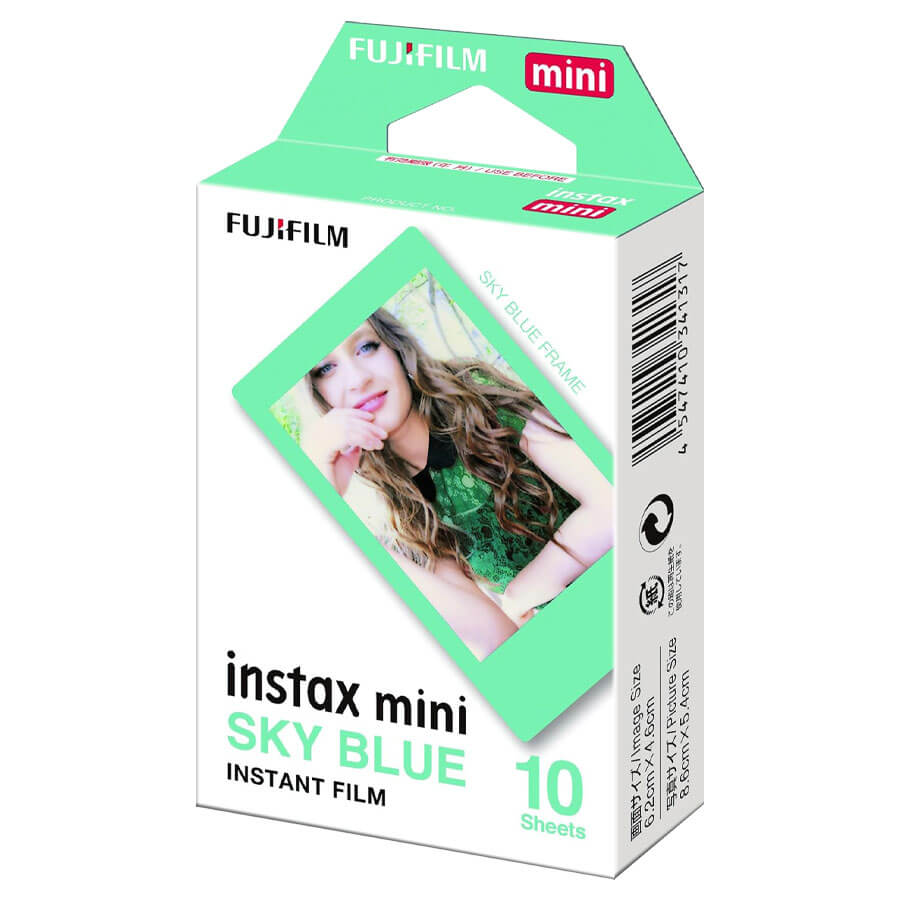 Fujifilm Filme Instax Mini Sky Blue com 10 Fotos - Nivídeo