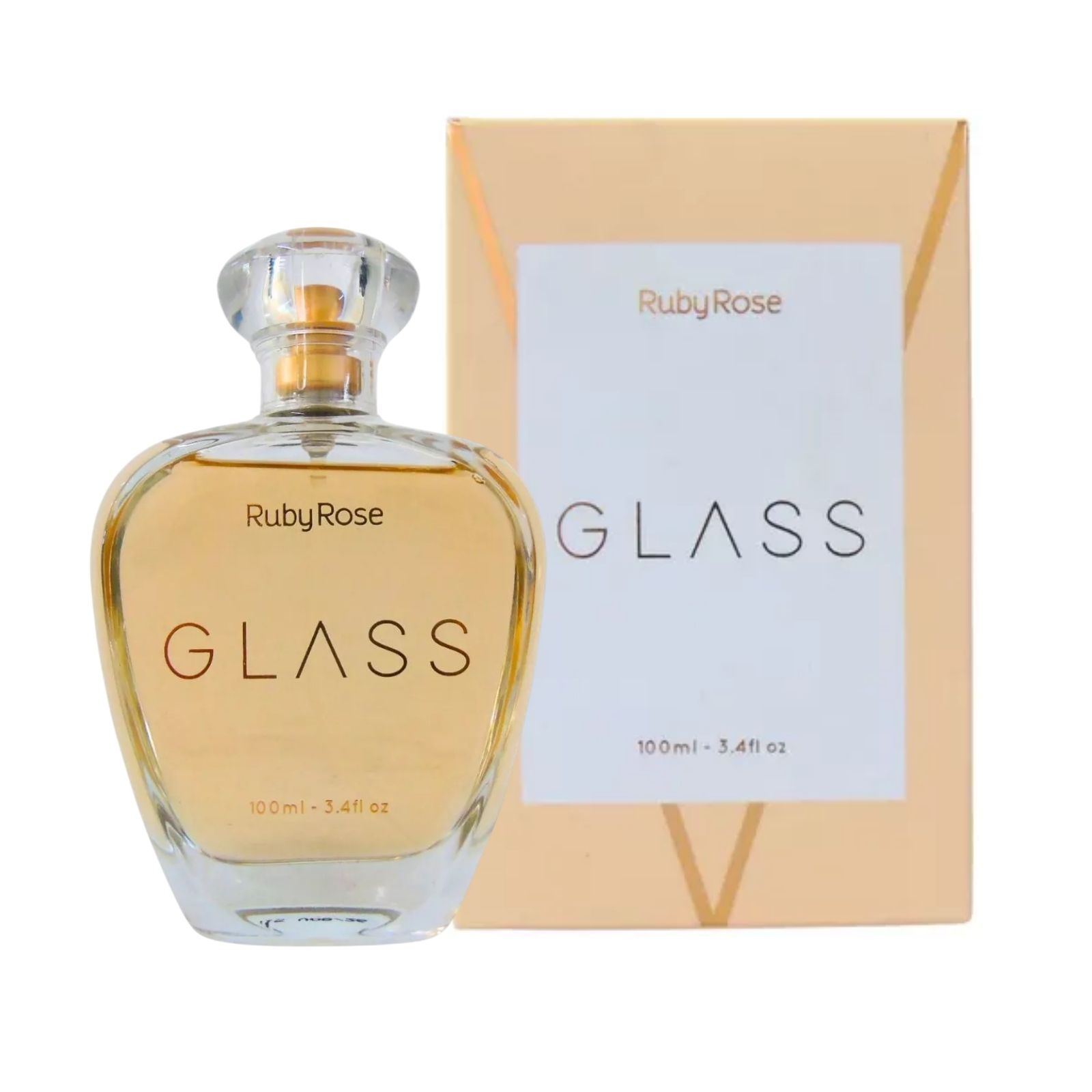 Perfume Colônia Ruby Rose Glass 100ml - Saggior Maquiagens, Jóias e ...