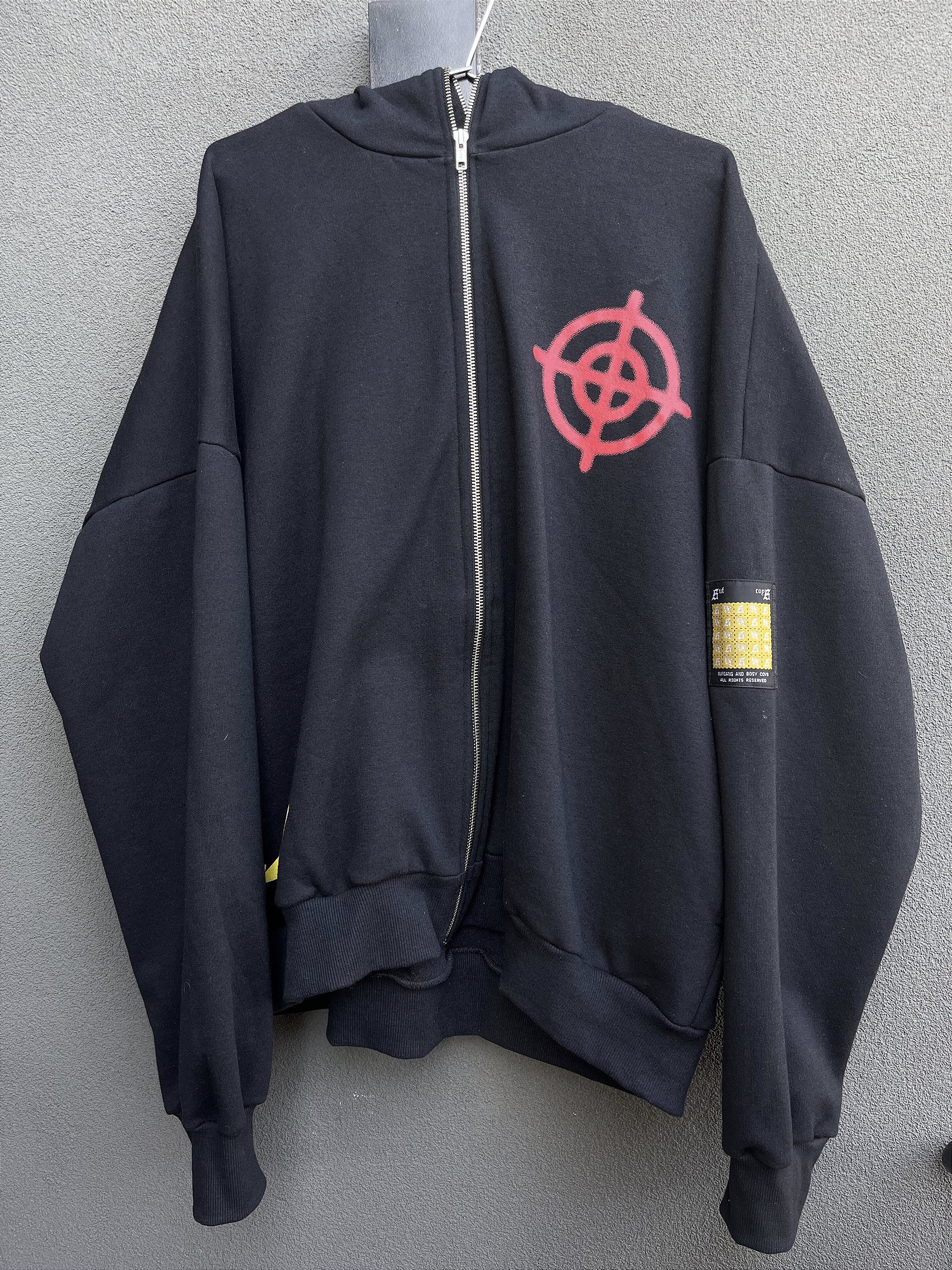 Moletom Sufgang x Bosy Coys Full zip Black - Seyer Company