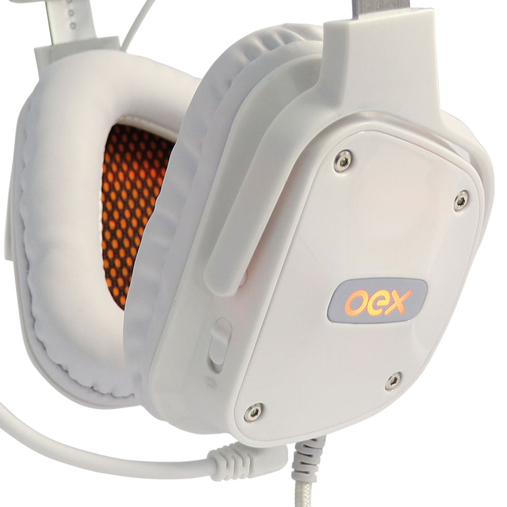 Headset Gamer OEX Shield HS409 Branco 7.1 USB - 2Plays - As Melhores ...