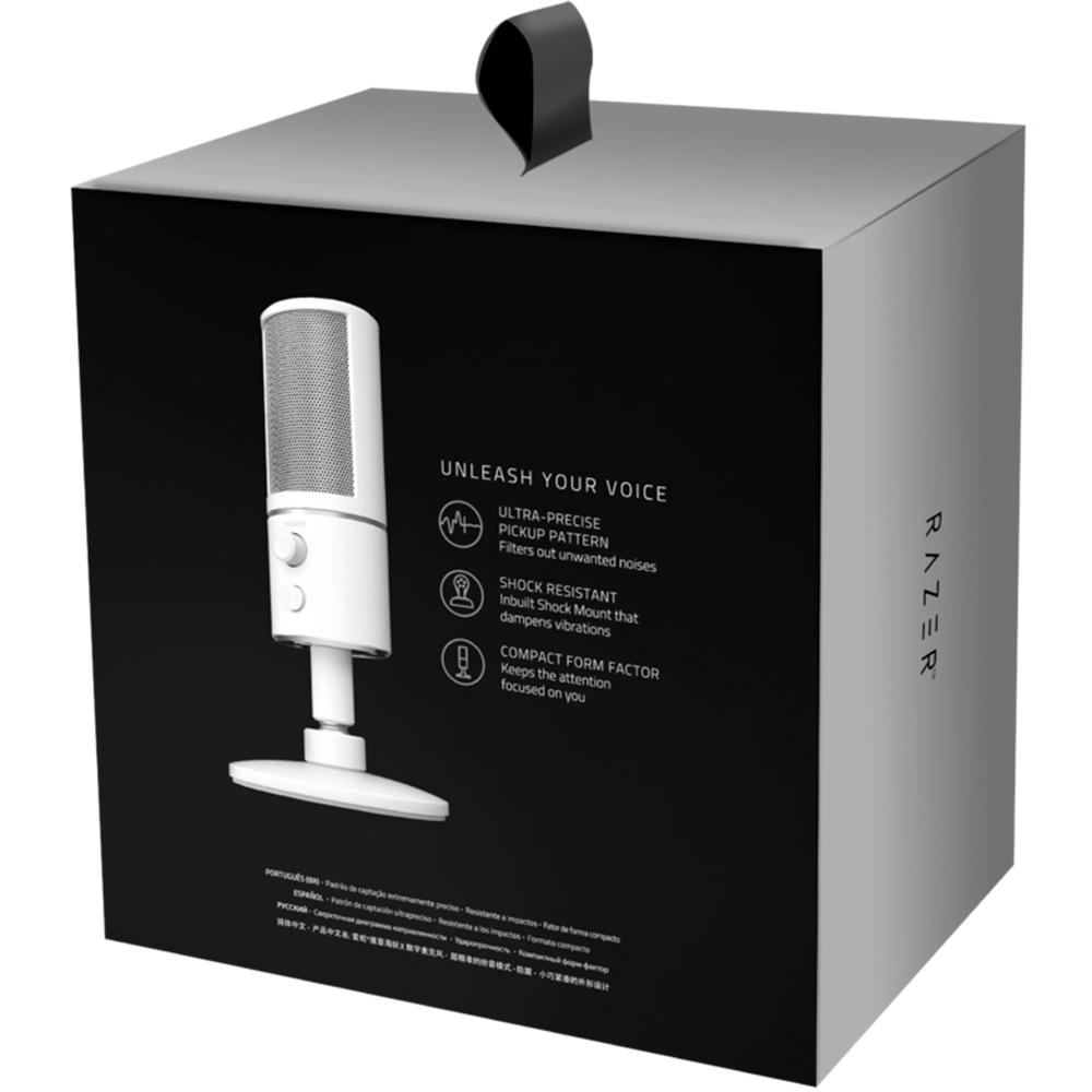 Microfone Razer Seiren X, USB, Mercury White | 2Plays - 2Plays - As ...