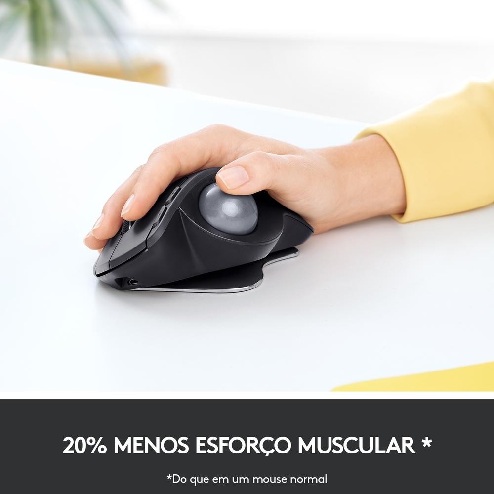 Mouse Logitech Sem Fio Trackball MX Ergo USB Unifying ou Bluetooth Preto - 2Plays - As Melhores ...