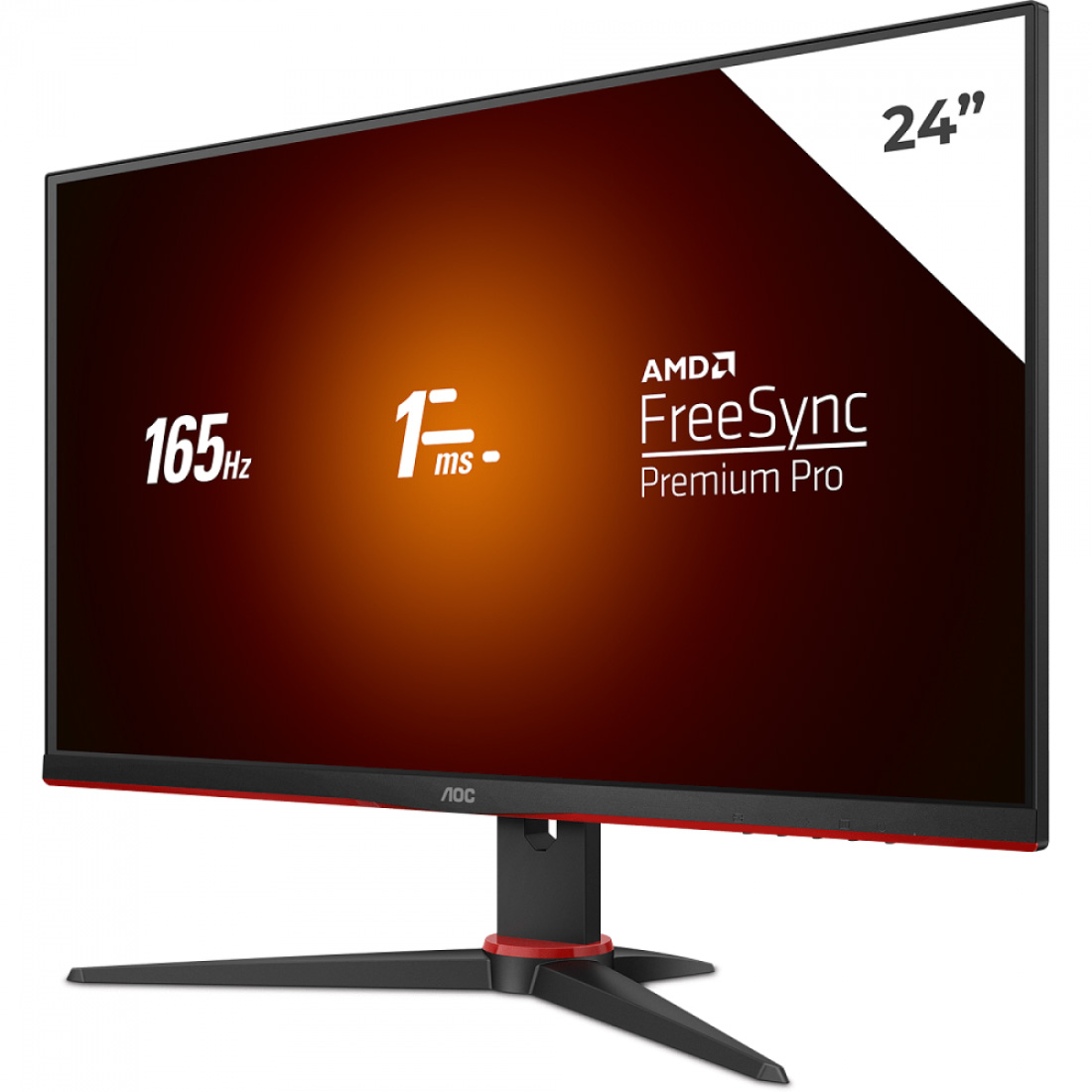 Monitor AOC Gamer VIPER 24" 165Hz - 1ms - FREESYNC - 2Plays - As ...