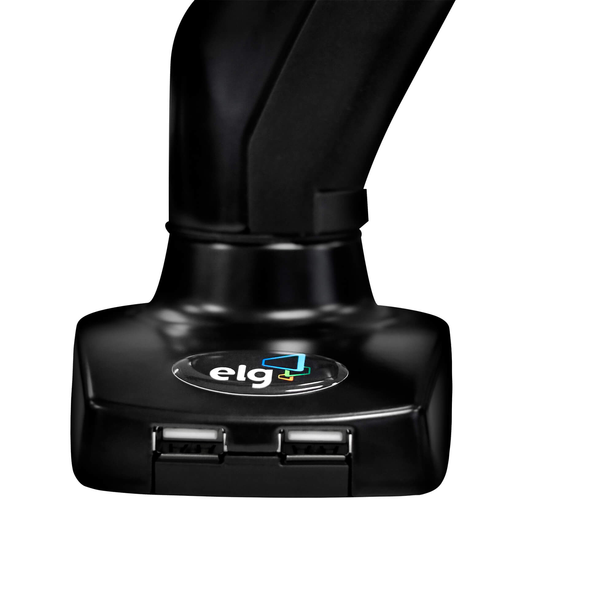 Suporte ELG Articulado de Mesa com Pistão a Gás e 2 Cabos USB 3.0 para ...
