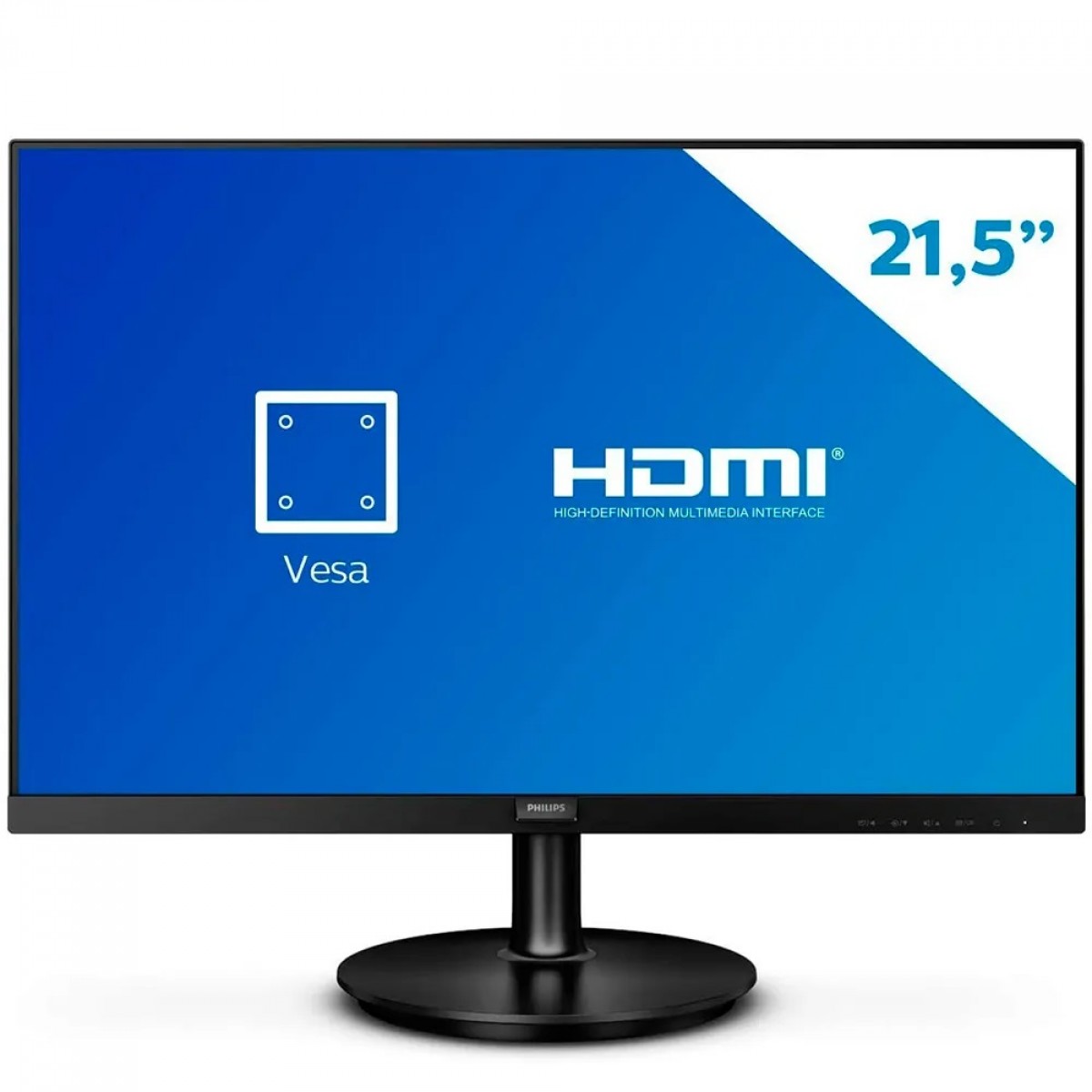 Monitor Philips, 21.5, LED, Wide, Full HD, HDMI/VGA, VESA, 75Hz ...