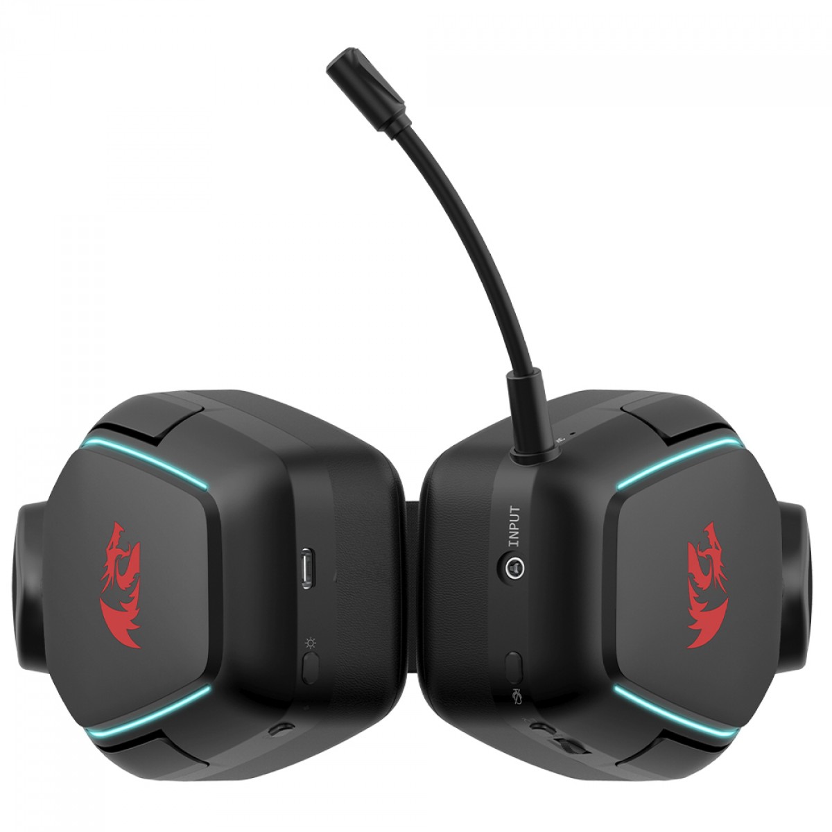 Headset Gamer Redragon Mira Drivers de 40mm Microfone Destacável Cance ...