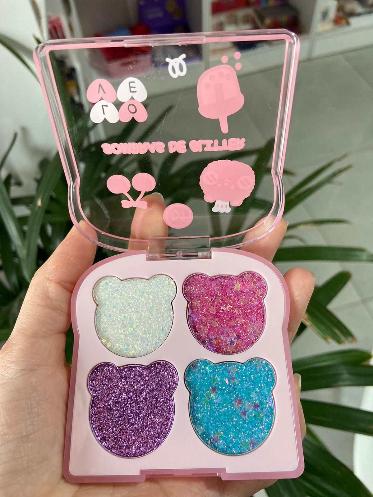 Paleta de Sombras de Glitter Infantil - Maquiare