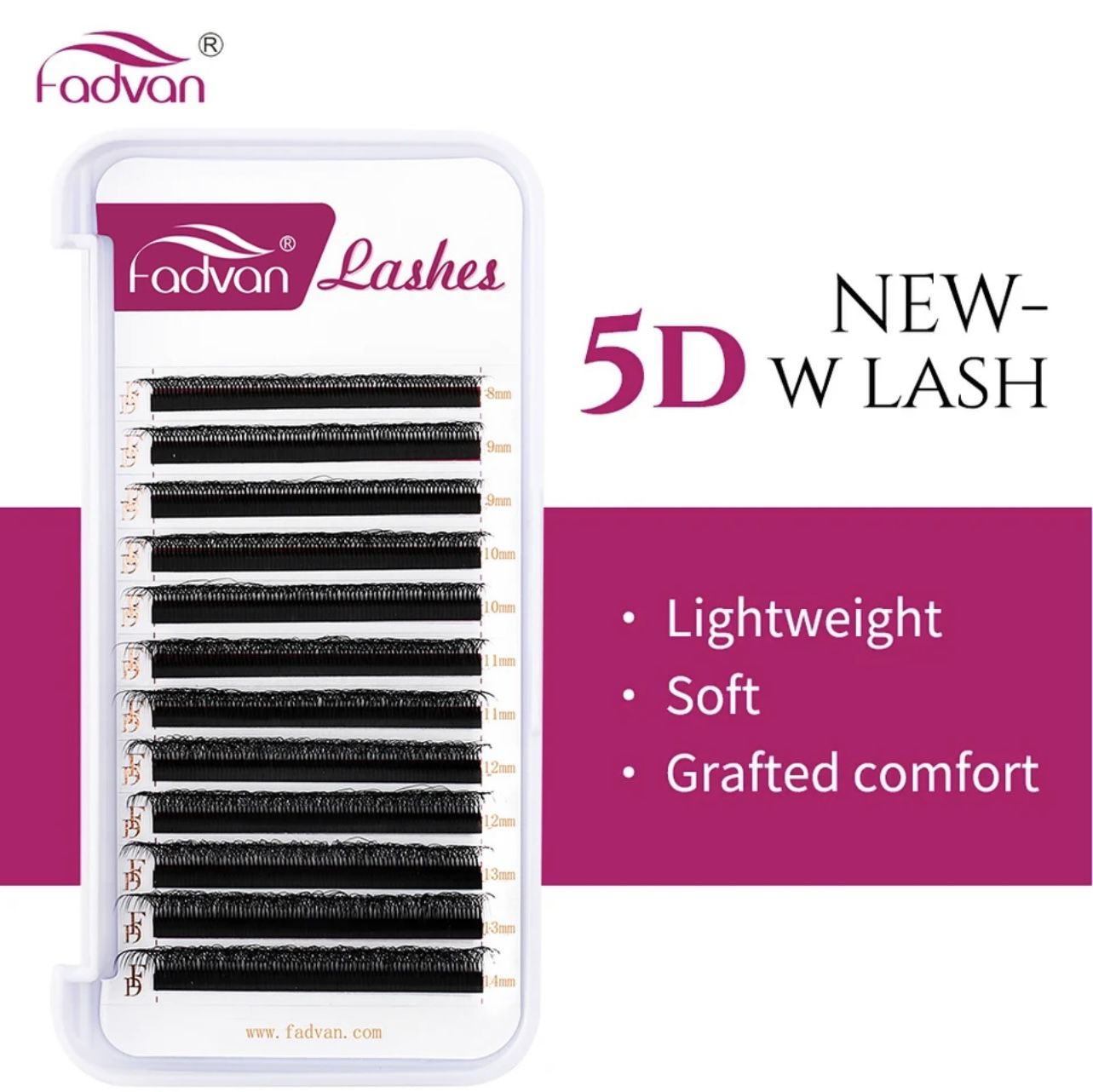Cílios Fadvan W 5D 7 Fios Mix - Atacado das Lashes | Produtos para ...