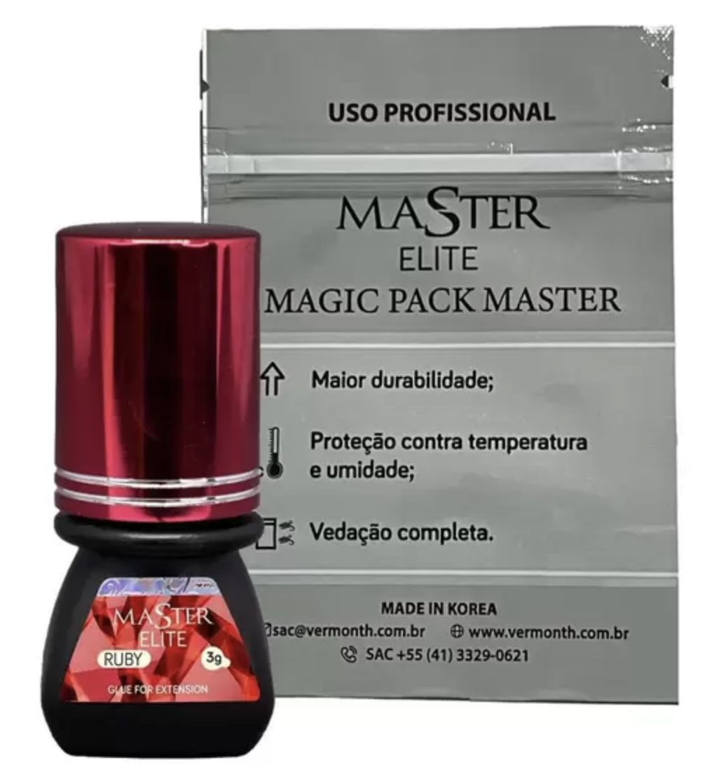 Cola Master Elite Ruby 3ml - Atacado das Lashes | Produtos para Extensão de cílios