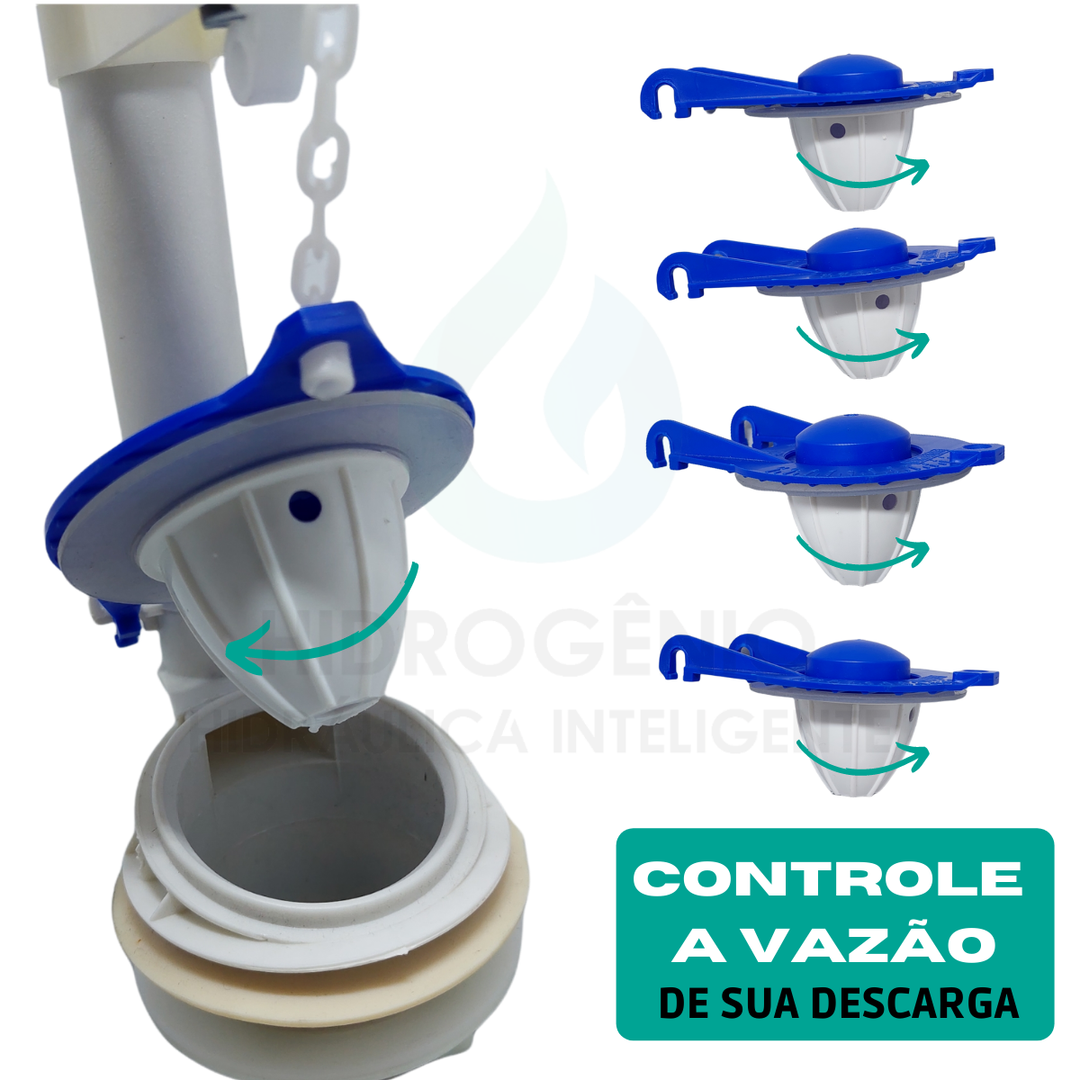 Obturador Reparo Caixa Acoplada Com Regulagem De Vazão kSOU/AS - Astra - Hidrogênio Hidráulica ...