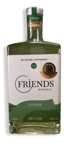 Dry Gin Friends Juniper Tradicional - Zion Loja Virtual